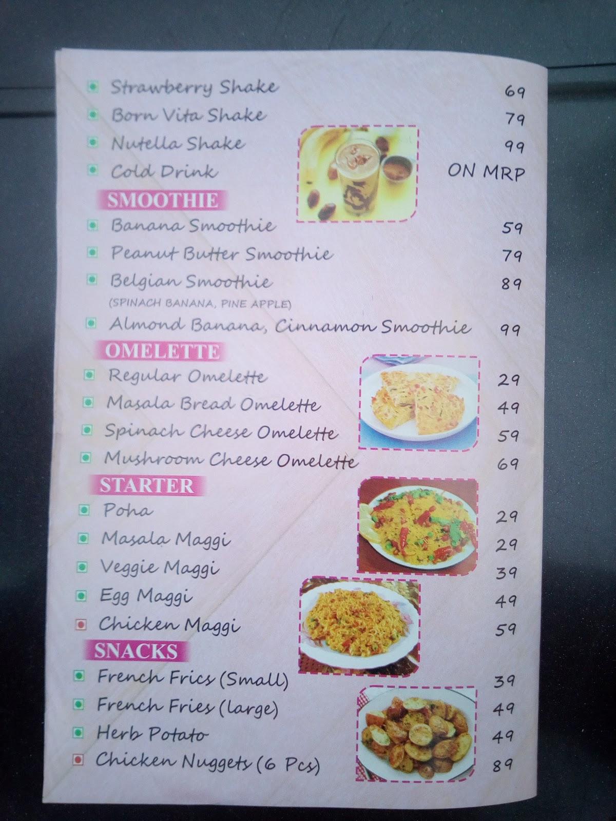 Menu at PINK BURGER CAFE, Greater Noida