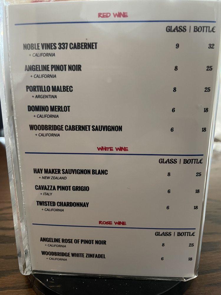 Menu at Bell City Diner restaurant, Bristol