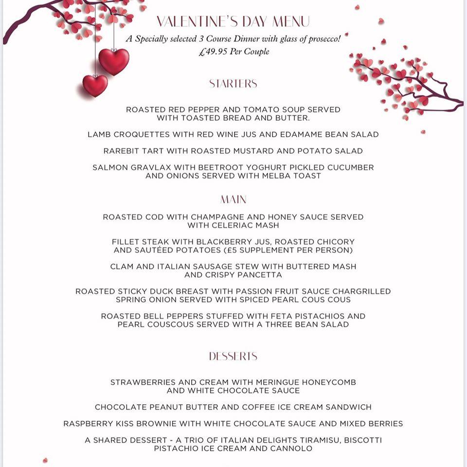Menu at Don Luigi Formby restaurant, Formby