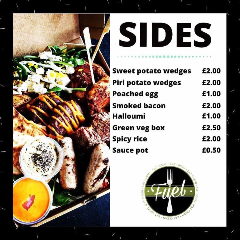 Menu at Fuel Catering restaurant, Plymouth, 20 Looe St