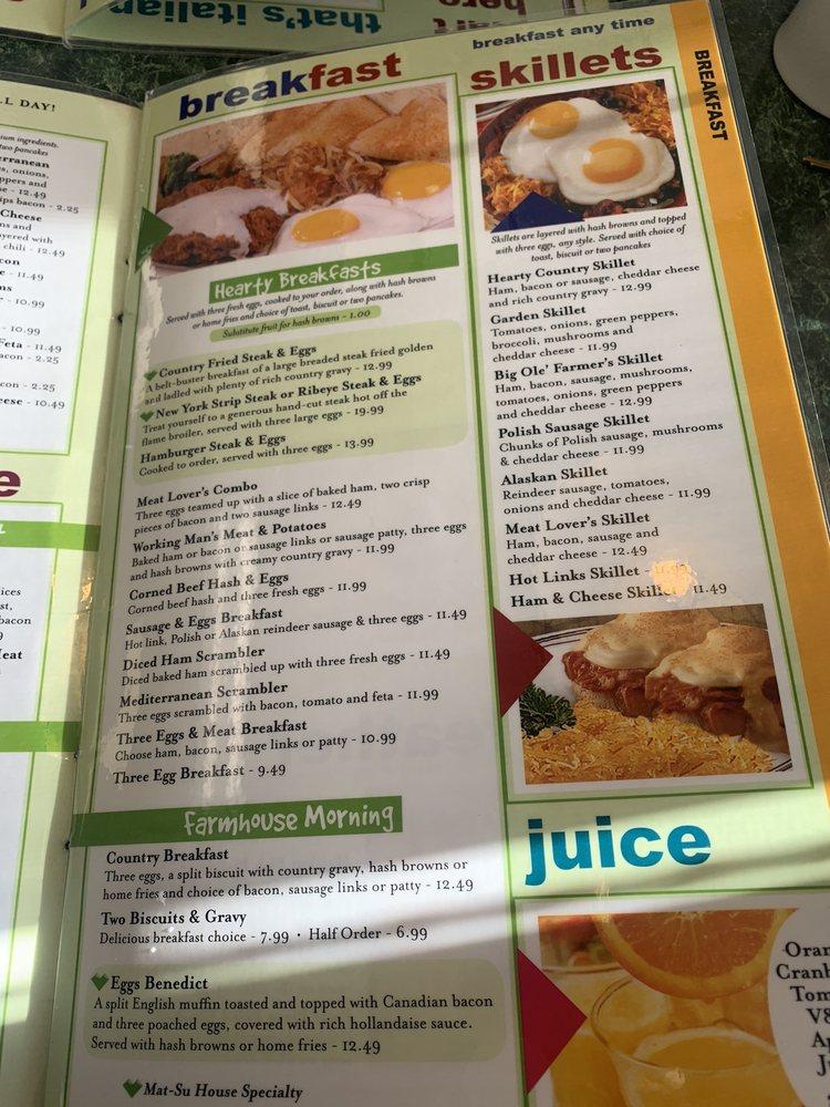 Menu at Mat-Su Family Restaurant LLC, Wasilla