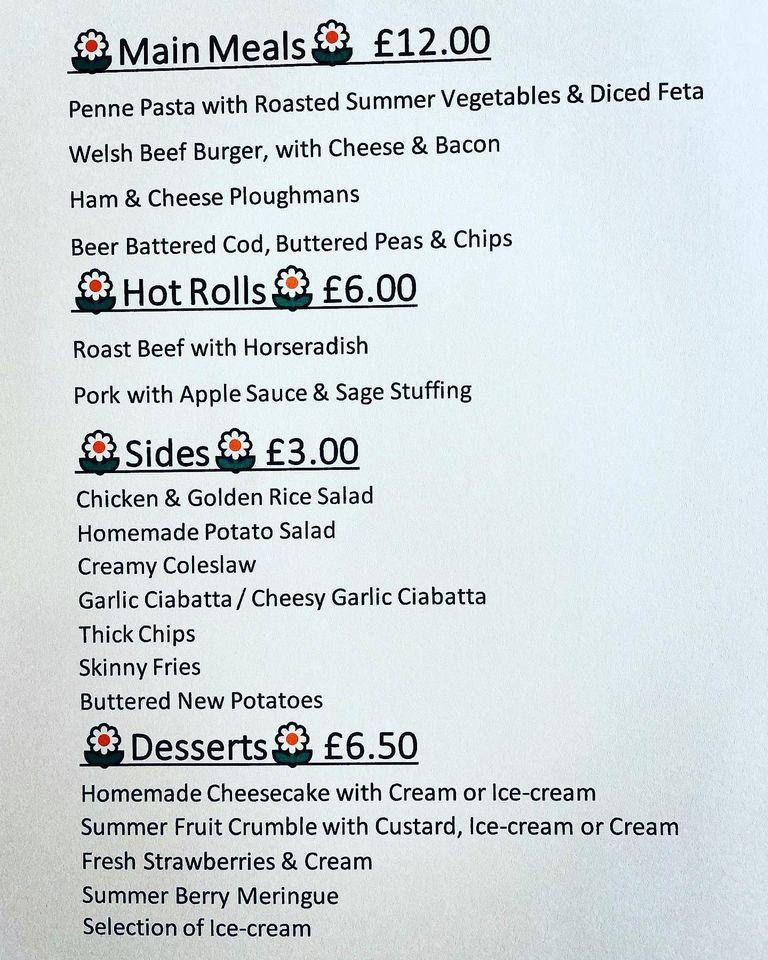 Menu at The Castle Inn Usk pub & bar, Usk
