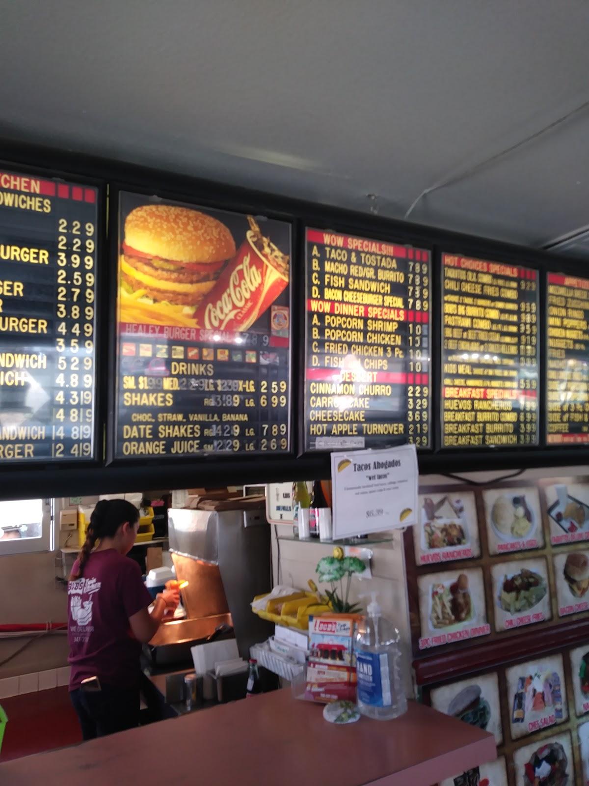 Menu at Bob's Twin Kitchen restaurant, Indio