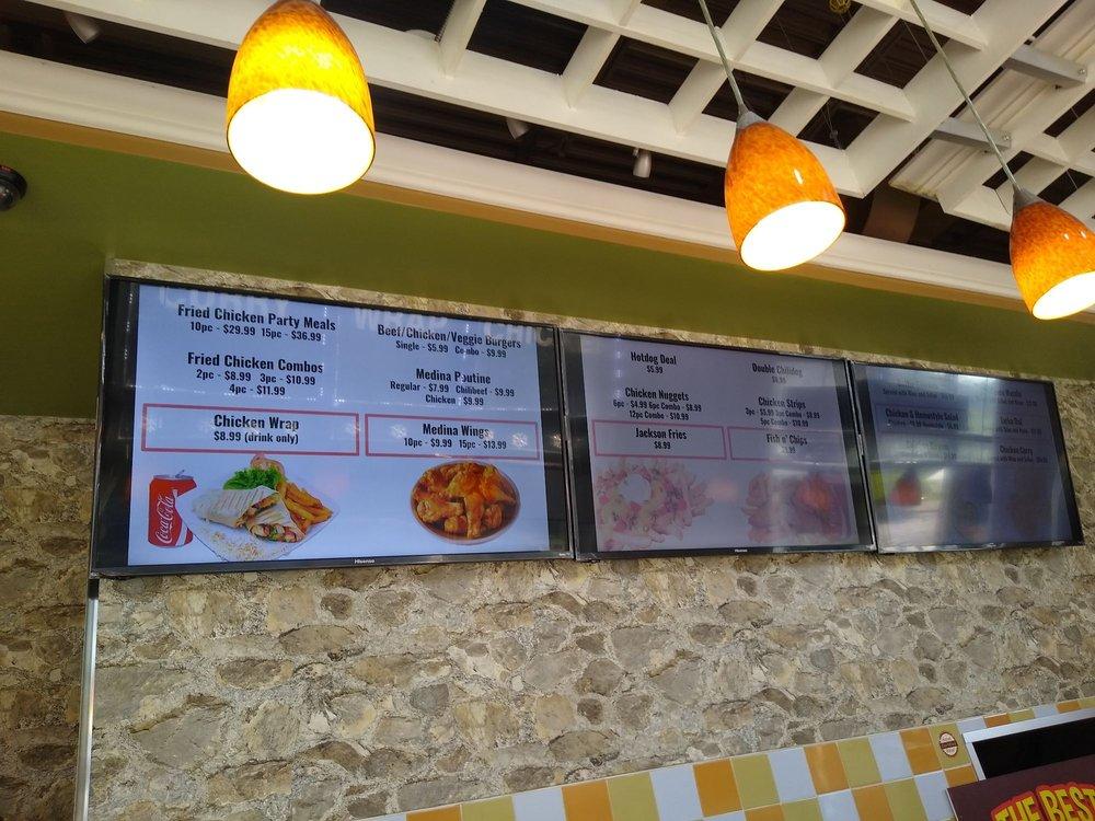 Menu at Cosmo Mart Medina Fried Chicken restaurant, Ottawa