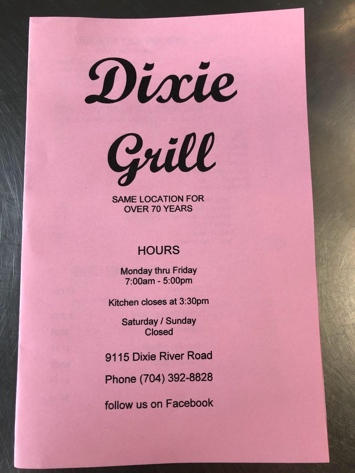Menu at Dixie Grill & Grocery restaurant, Charlotte