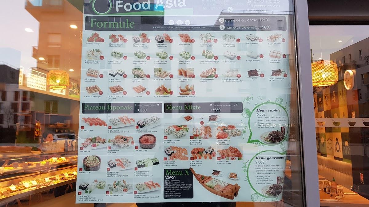 Menu at O Food Asia (MASSY Atlantis) restaurant, Massy