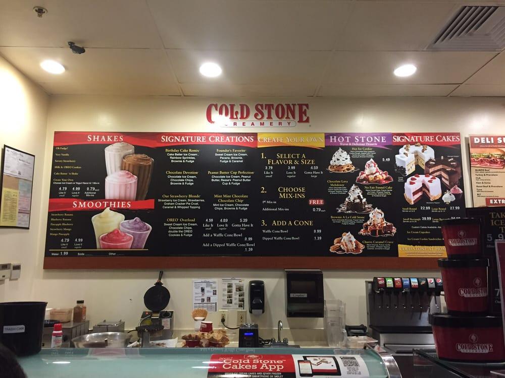 Menu at Cold Stone Creamery, Atlanta, Ashford Crossing
