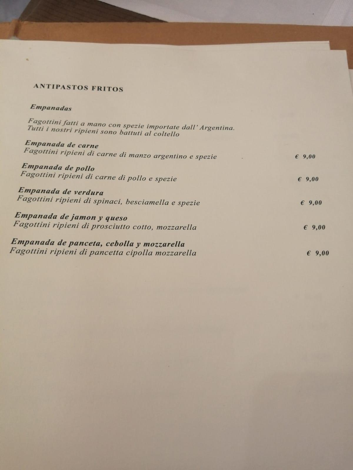 Speisekarte von Don Mario restaurant, Cavenago di Brianza