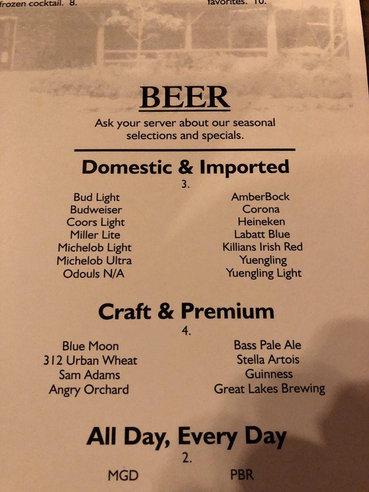 Menu at The Steer Barn, Upper Sandusky