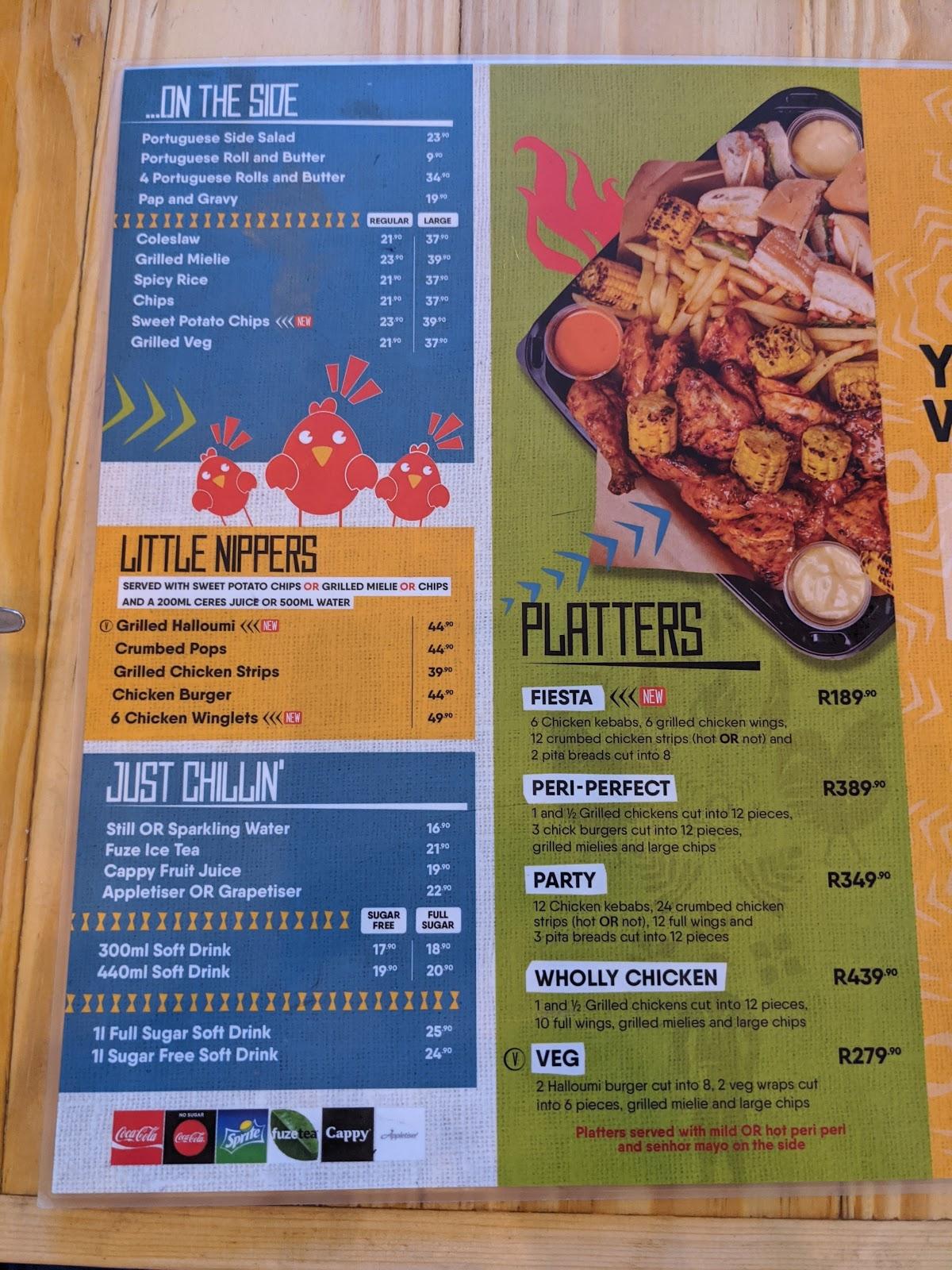 Carta de pizzería Hello Tomato Melrose Arch, Johannesburgo
