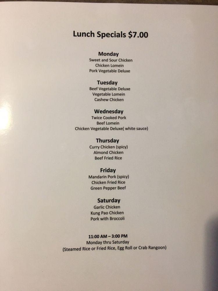 Menu at Royal Mandarin Express restaurant, Terre Haute, 11 Meadows ...
