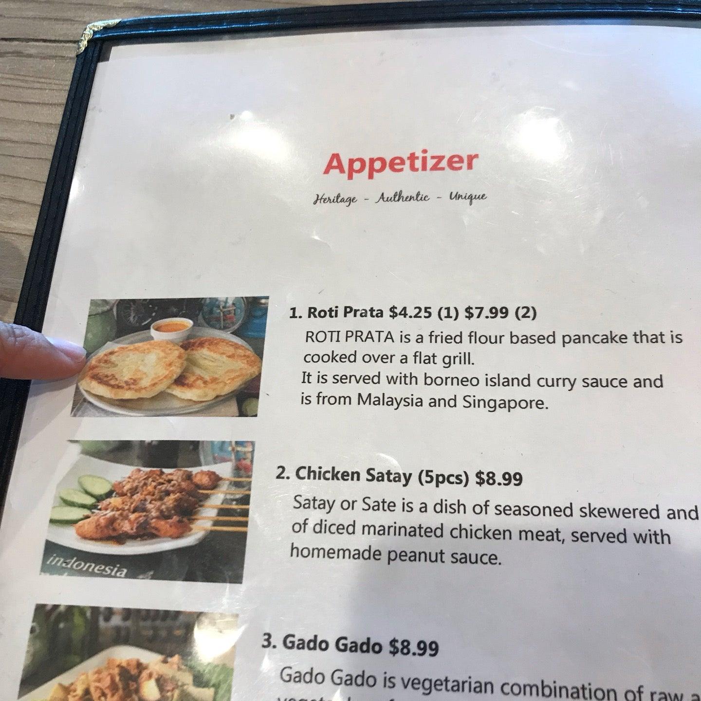Menu at Uncle Fung Borneo Eatery restaurant, Long Beach