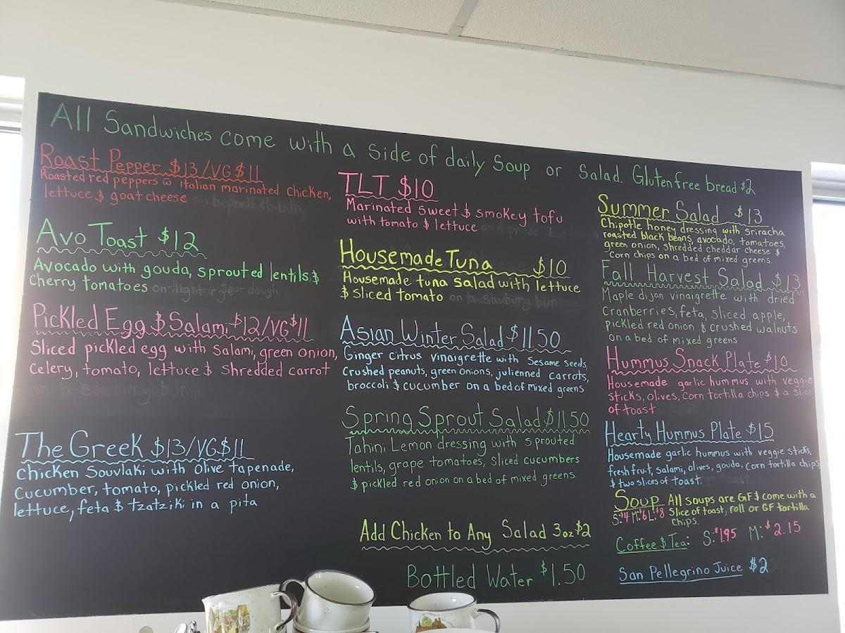 Menu at Golden Oak restaurant, Miramichi