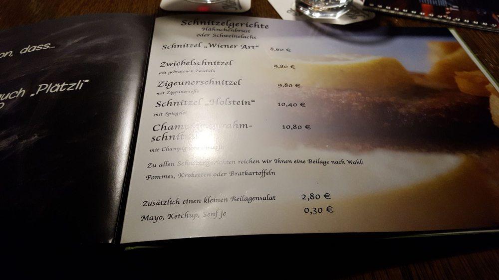 Menu at Vielfalt cafe, Harsewinkel