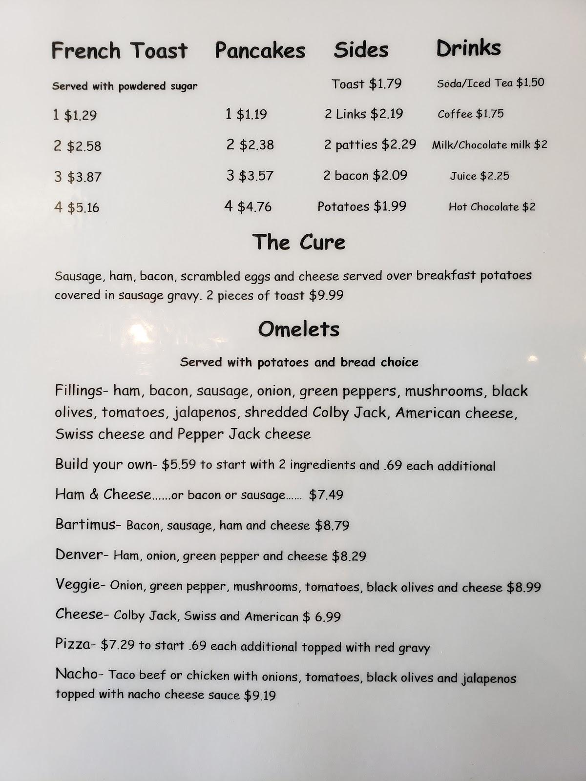 Menu at Runts Munchies LLC. restaurant, Cedar Rapids