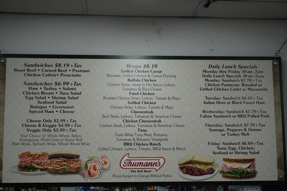 Carta de comida rápida Forest Dairy Deli & Liquor, Rutherford