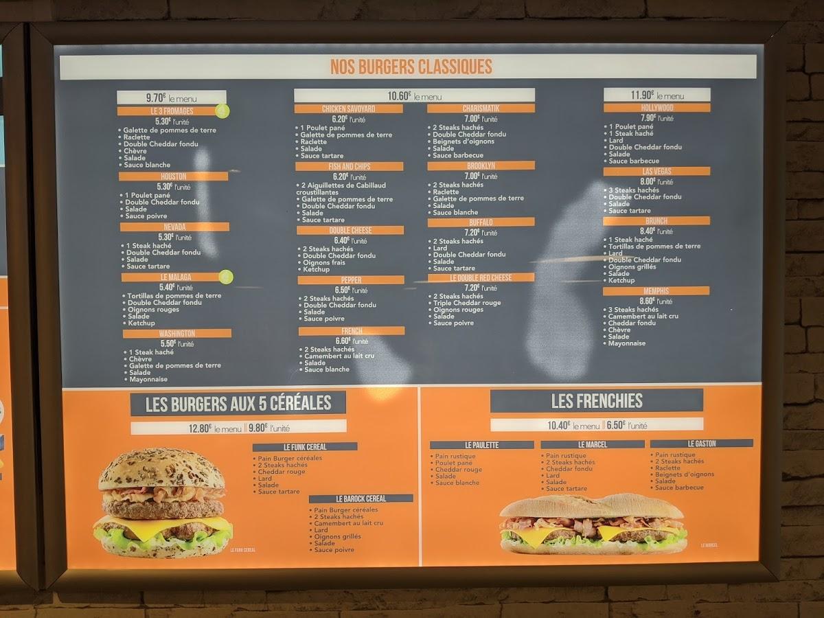 Menu au SPEED BURGER HAGUENAU restaurant, Haguenau