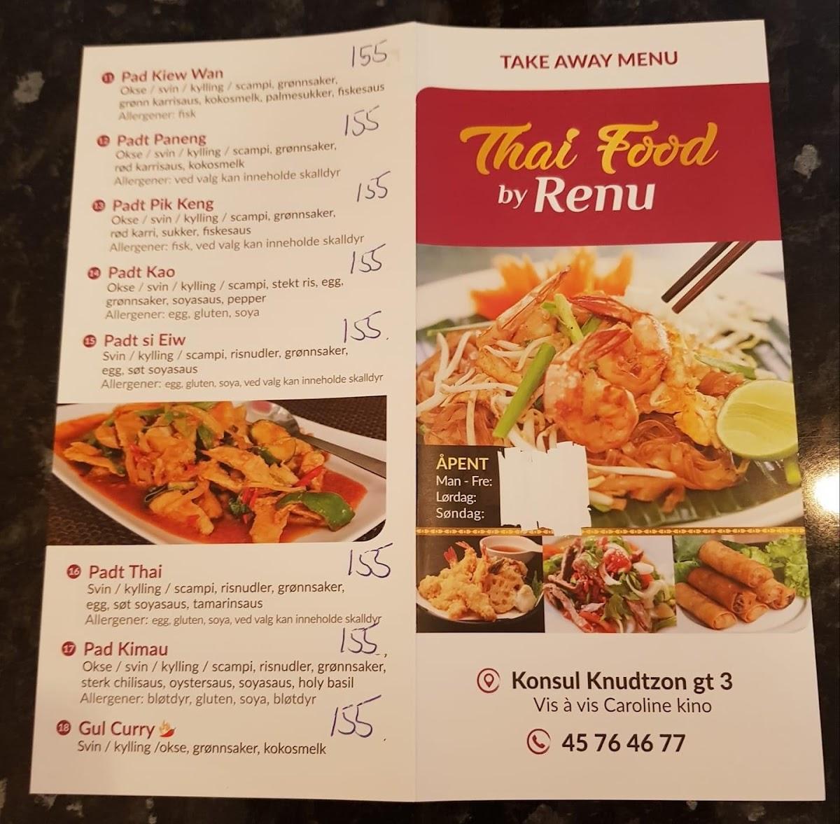 Menu at Thaifood By Renu restaurant, Kristiansund