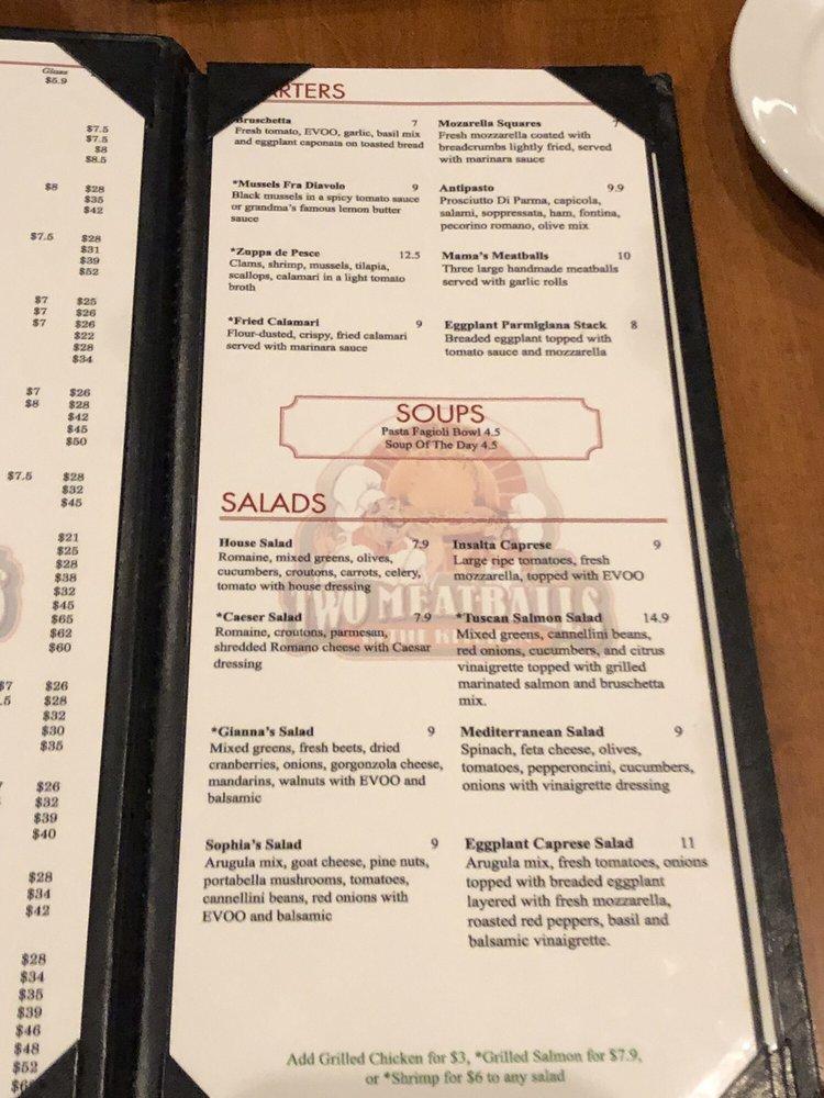 Menu at Two Meatballs In The Kitchen - Fort Myers pub & bar, Fort Myers