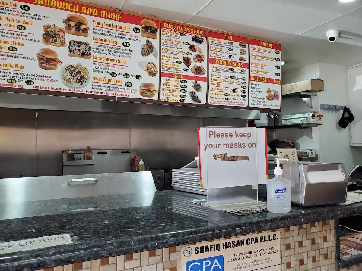 Menu at Yummy Burgers & BBQ, Richardson
