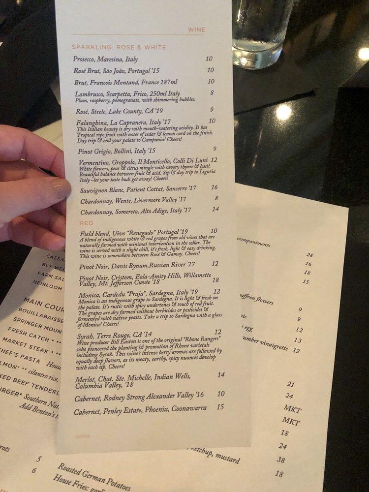 Menu at Bistro By The Tracks pub & bar, Knoxville