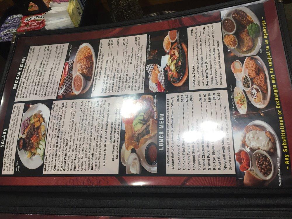 Menu at Good Day Cafe, Grand Prairie, S Carrier Pkwy #100