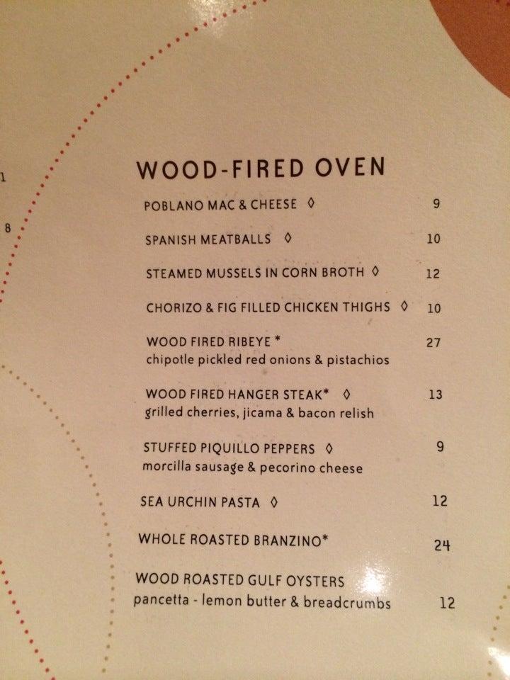 Menu at Extra Virgin cafe, Kansas City