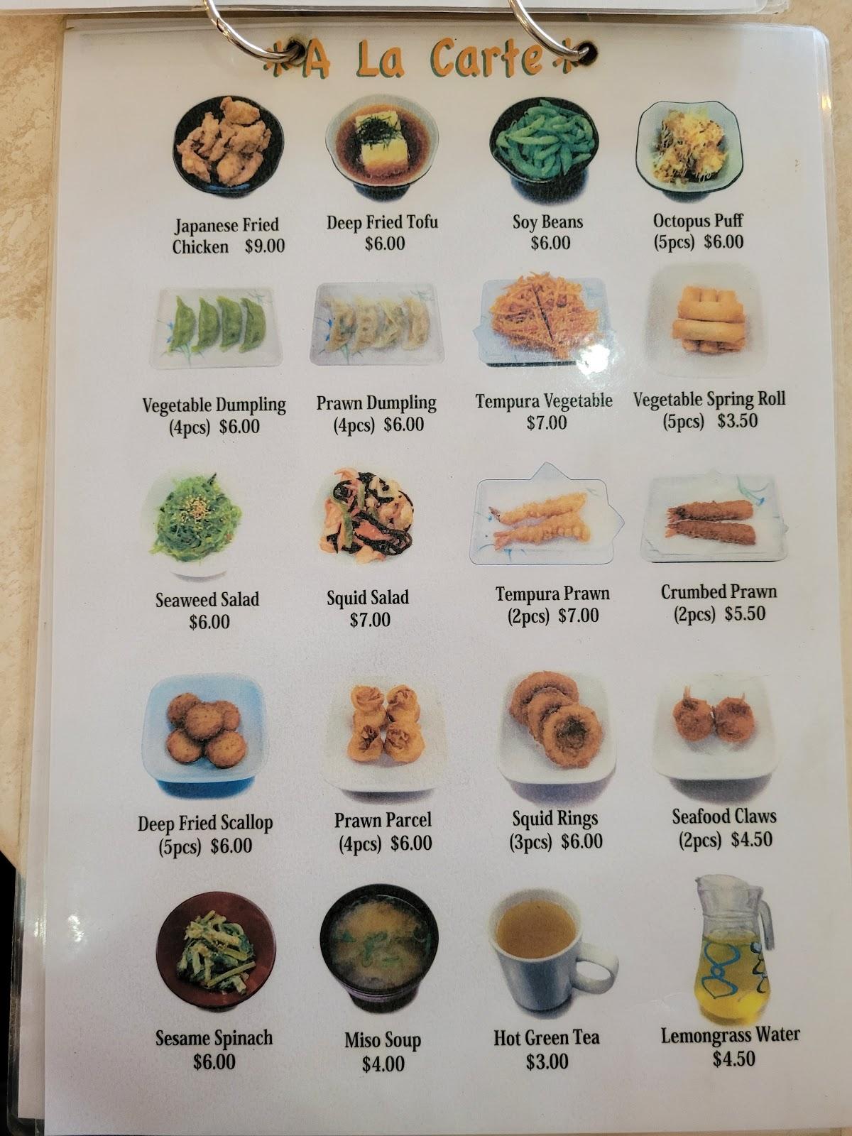 Carta de Rapid Cafe, Eaton