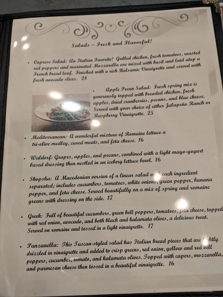Menu at Bar Harbor Cheesecake Company, Bar Harbor