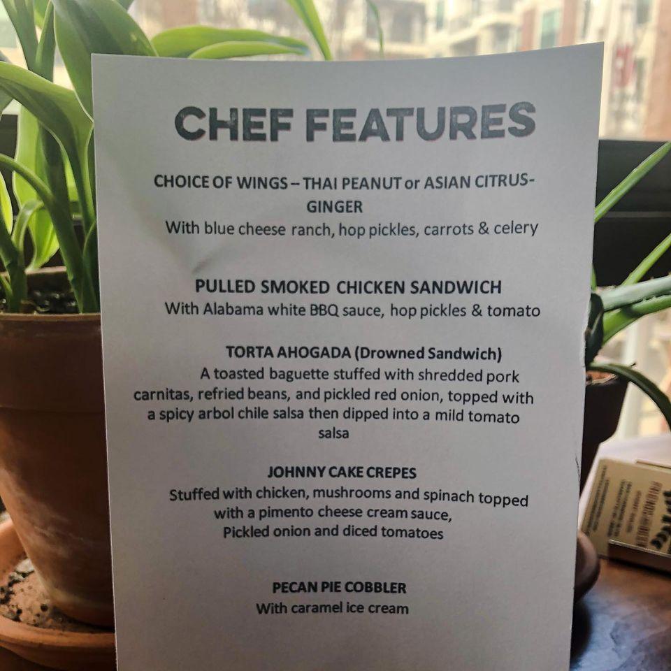 Menu at Legion Brewing South Park pub & bar, Charlotte