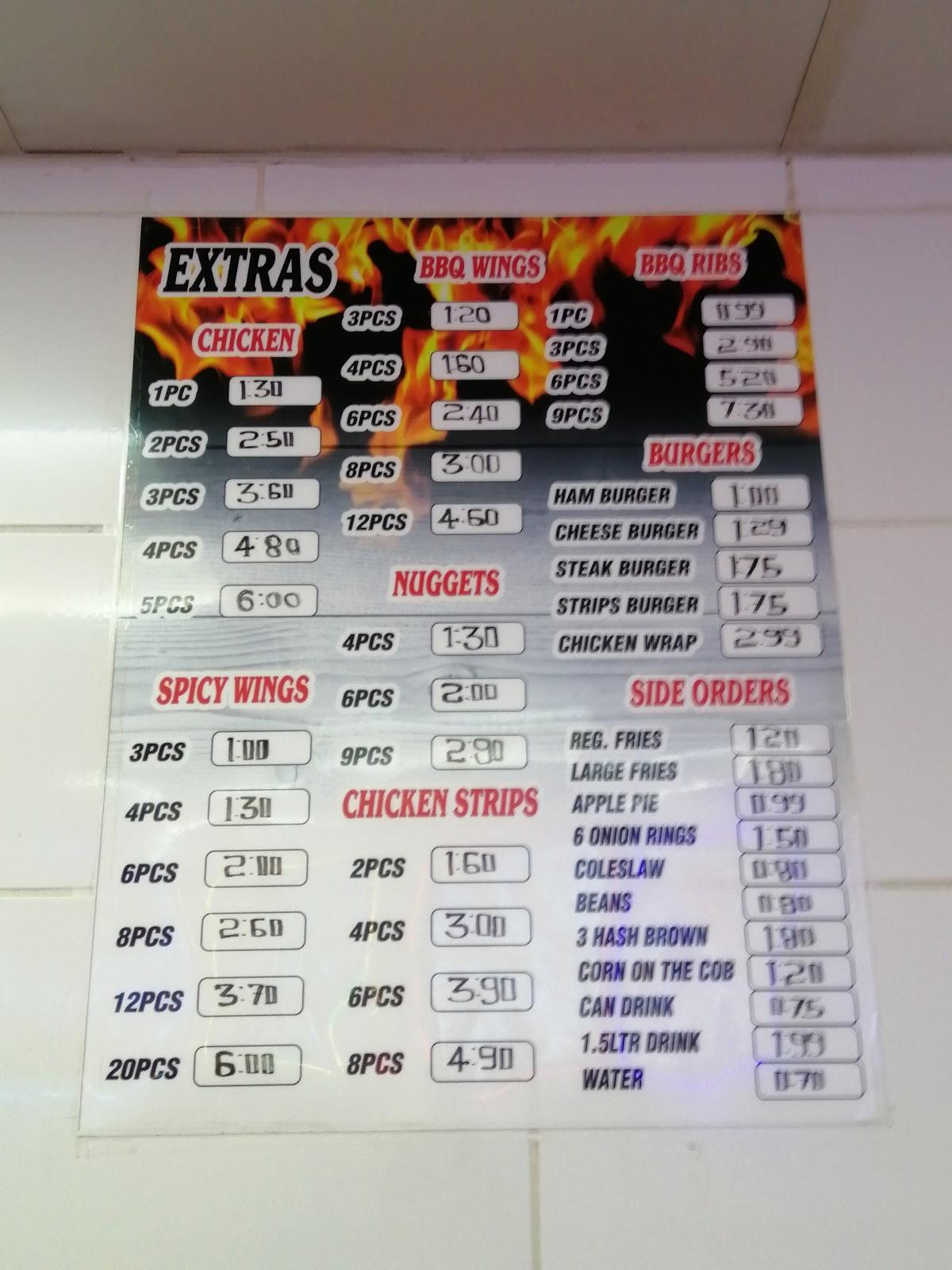 Menu at Lions Den cafe, London, 197 Rotherhithe New Rd