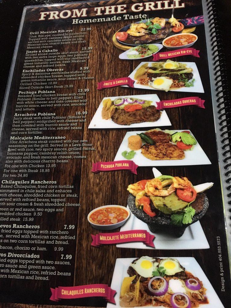 Menu at La Perla Nayarita pub & bar, Homewood, 150 Green Springs Hwy