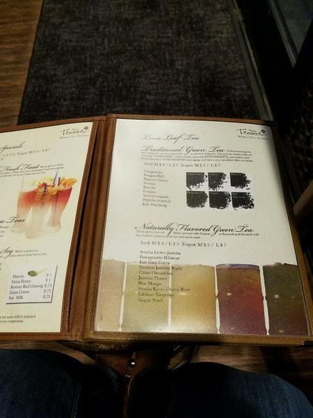 Menu at Teazer World Tea Market--West Shaw cafe, Fresno, W Shaw Ave