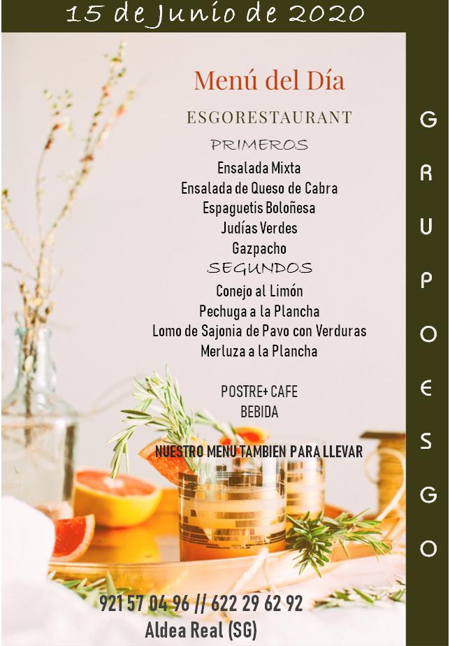Menu at Restaurante Meson Esgo, Segovia