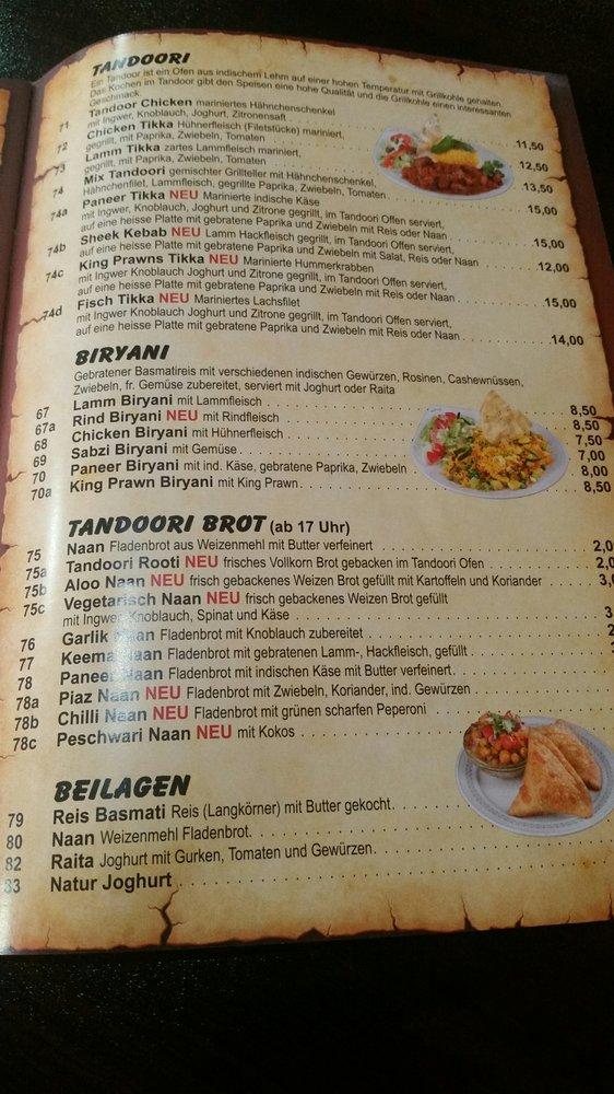 Speisekarte von Indian Curry Basmati House restaurant, Köln