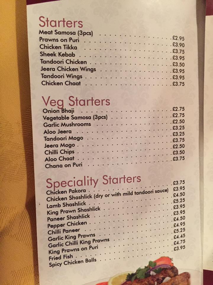 Menu at The Wheel Inn pub & bar, Rearsby, Melton Rd