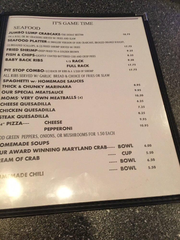 Menu at Pit Stop Pub, Riviera Beach, Fort Smallwood Rd