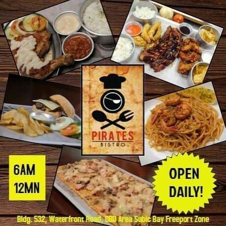 Menu at Pirates Bistro pub & bar, Subic Bay Freeport Zone