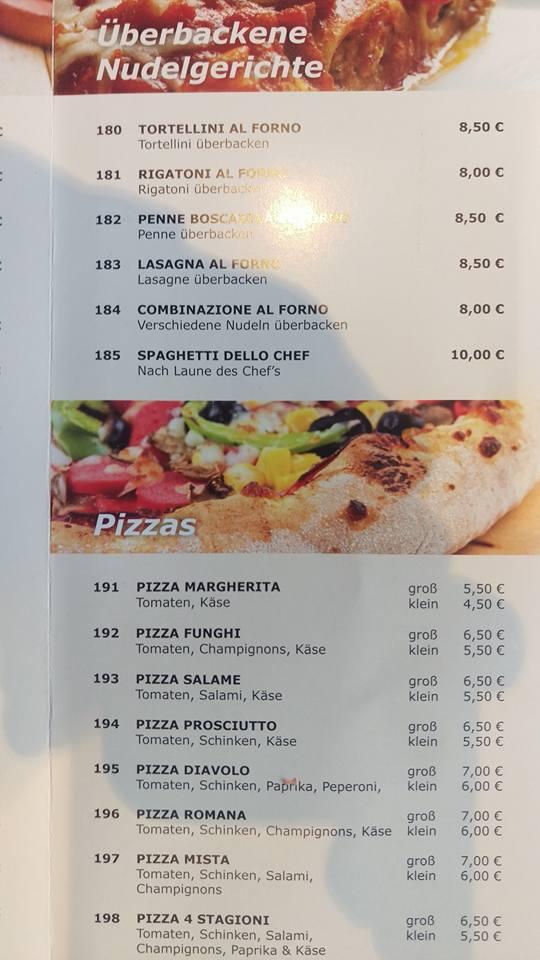 Speisekarte von Da Mimmo pizza, Tuttlingen, Nelkenstr 1