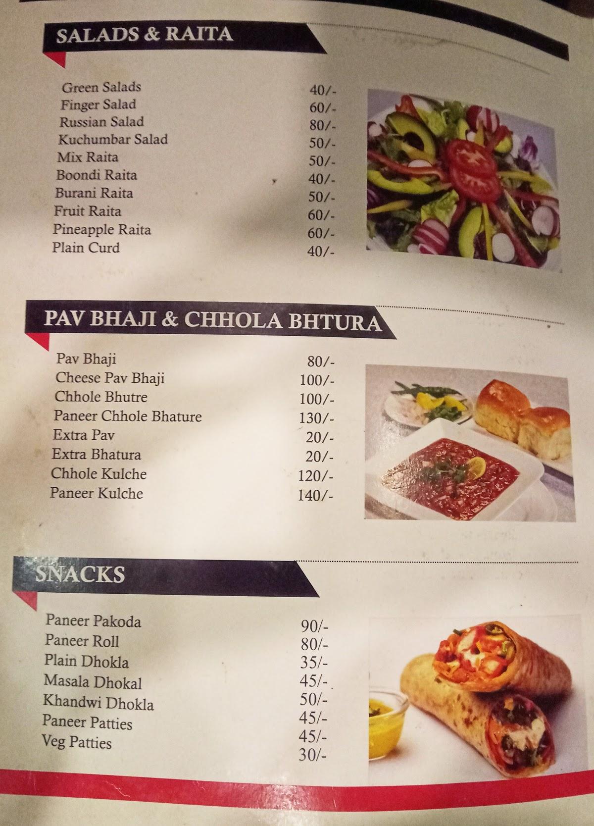 Menu at Rich Flavors Restaurant, Bhopal