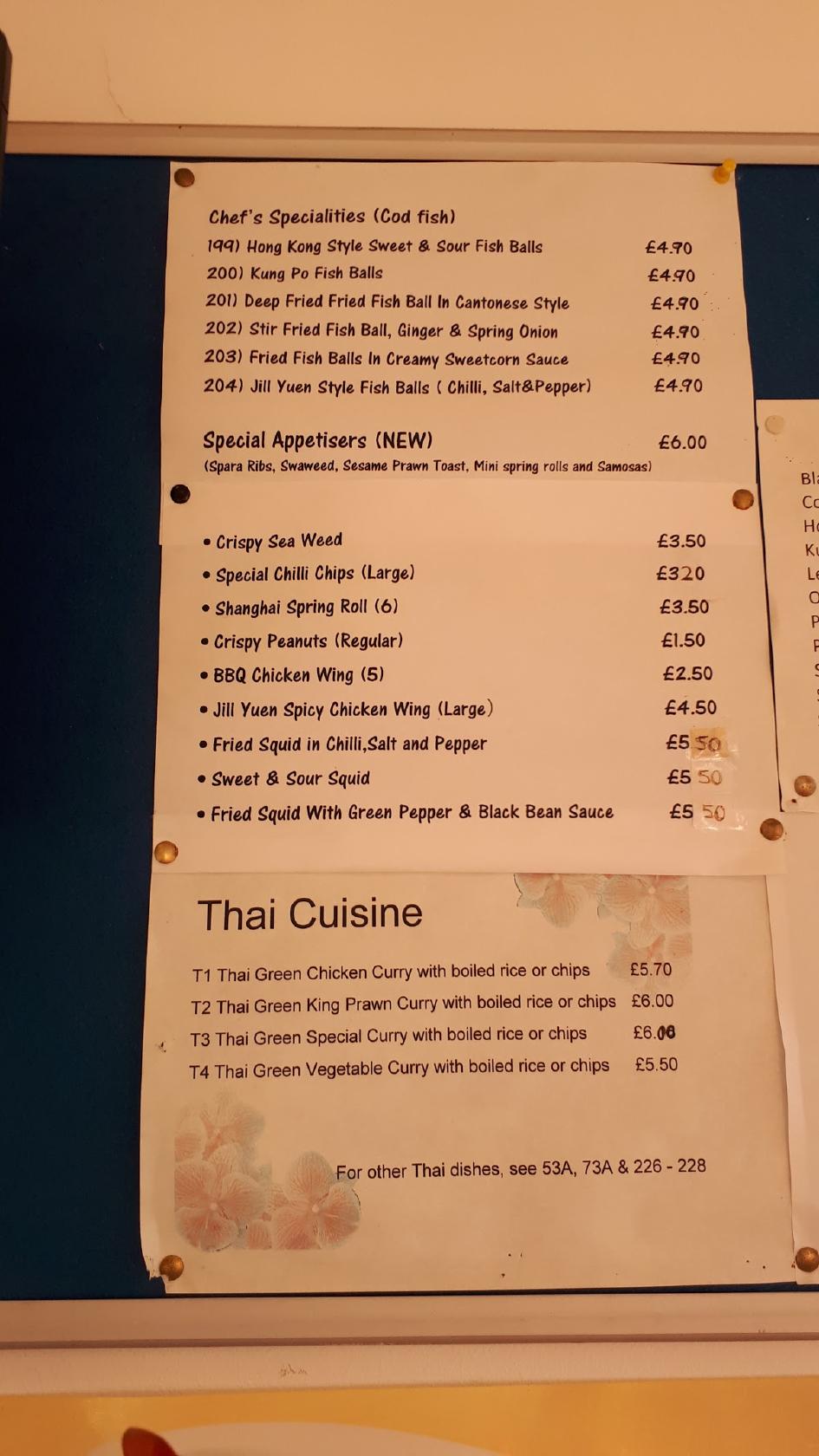 Menu at Super Wok Chinese Takeaway fast food, Rugby