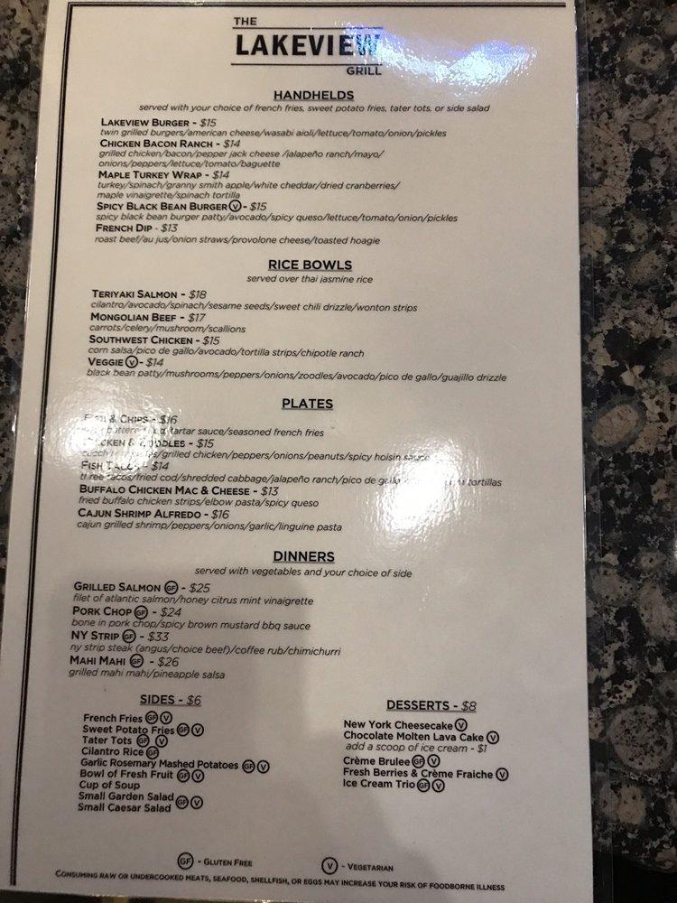 Carta de The Club - Lakeview, Salt Lake City