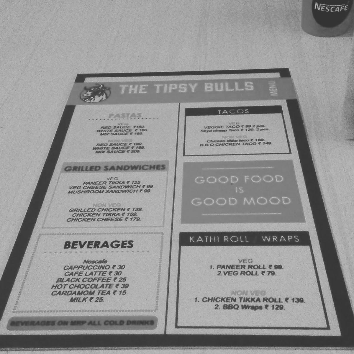 Menu at THE TIPSY BULLS, Chandigarh