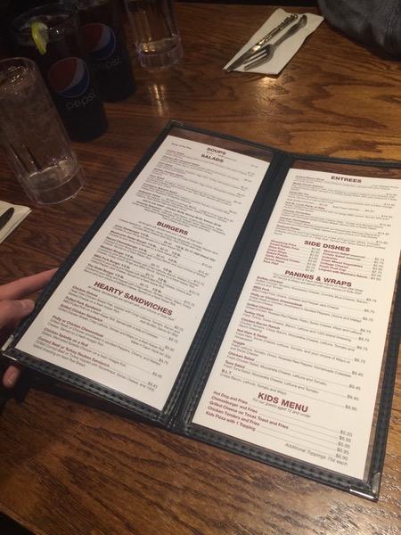 Menu at The Dryden Hotel pizzeria, Dryden, 42 W Main St