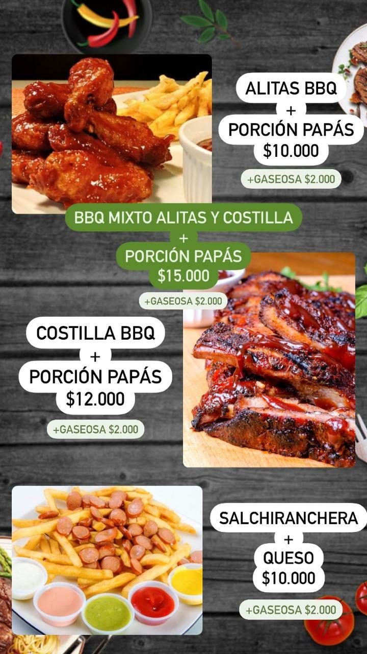 Menu at Los Asados de Santy - Desayunos - Antojos Vallunos - Comidas ...