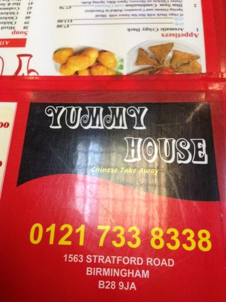 Yummy House in Birmingham - Restaurant menu and reviews