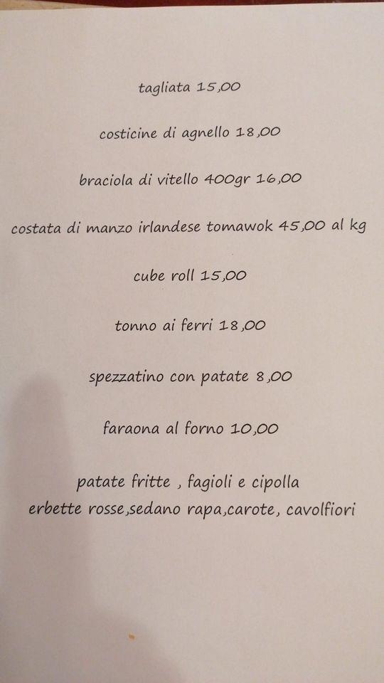 Menu at San Marco Vin Bar, Teor, Via S. Marco