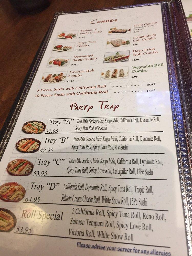 Menu at Kami Sushi restaurant, Surrey, 160 St #40