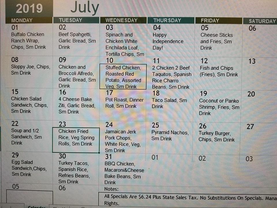 Menu at Pyramid Cafe, Las Vegas, 500 S Grand Central Pkwy
