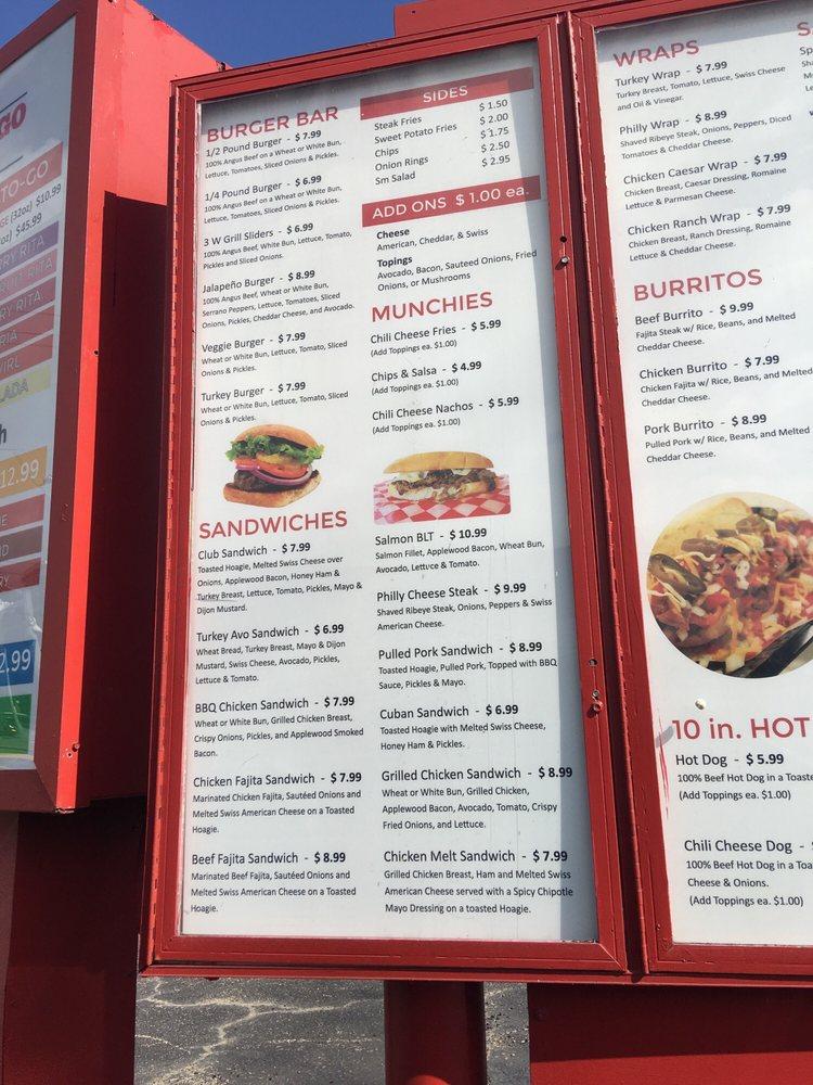 Menu at W Grill pub & bar, Houston, Washington Ave